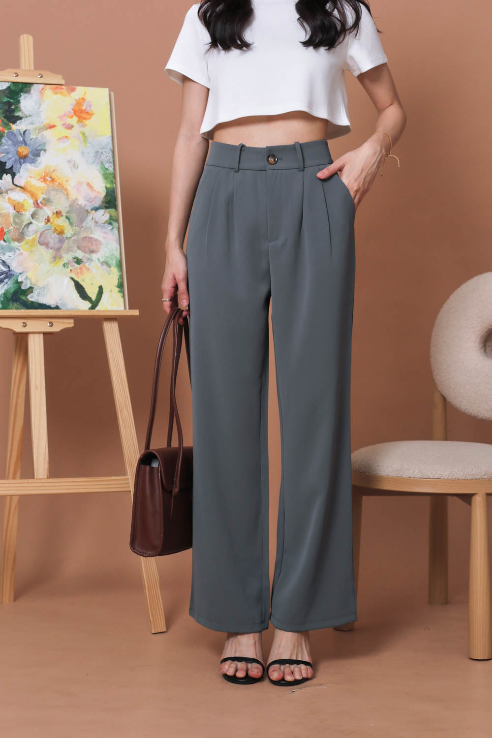 Prudence Pants - Grey (Defect) – TLC Label